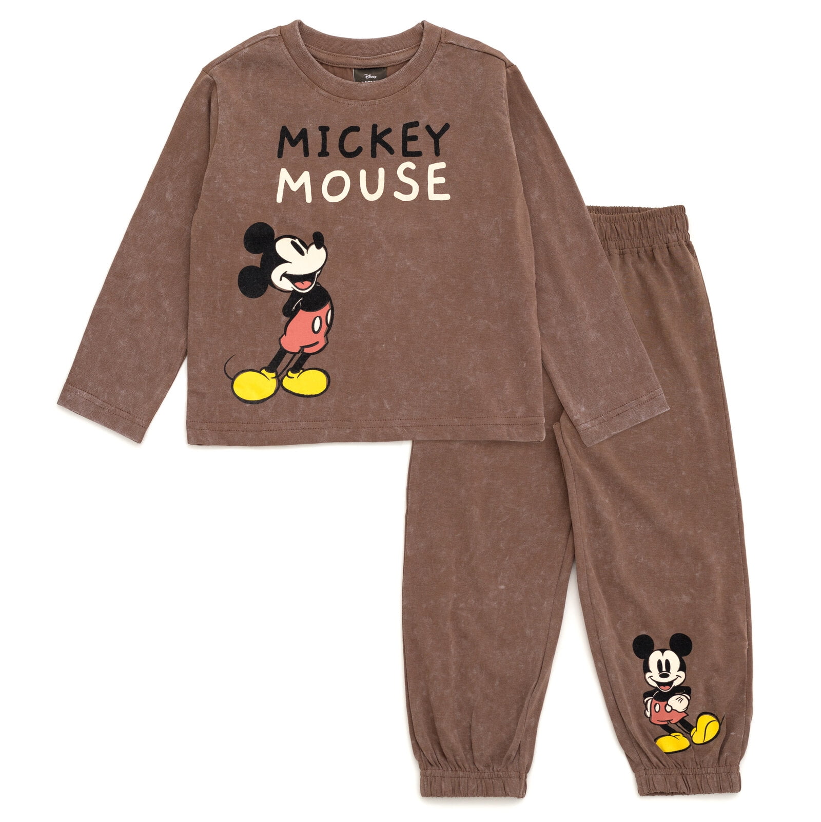 Disney Mickey Mouse T-Shirt and Jogger and Pants Outfit Set Toddler to ...
