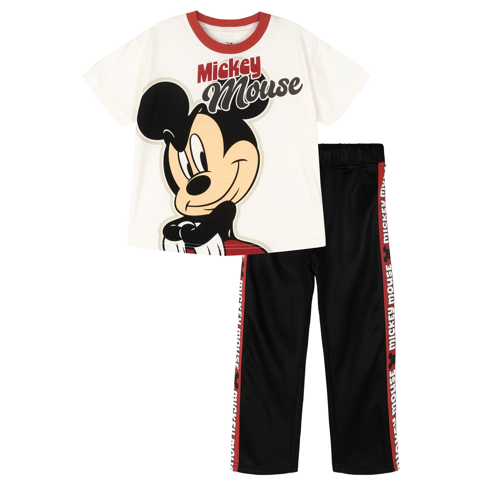 Disney Mickey Mouse T-Shirt and Pants Outfit Set Toddler to Little Kid ...
