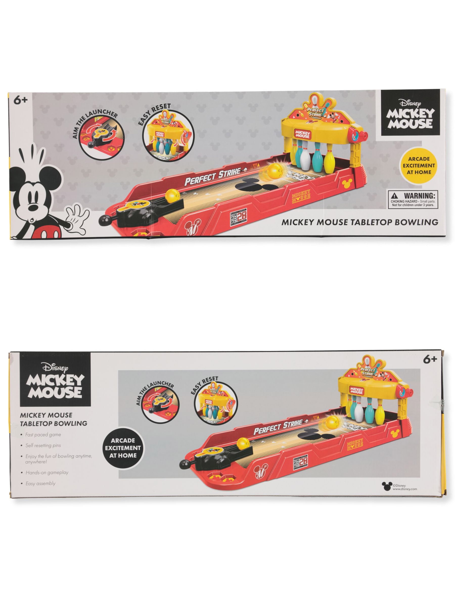 Disney Mickey Mouse Table Top Bowling Game - black/red, one size ...