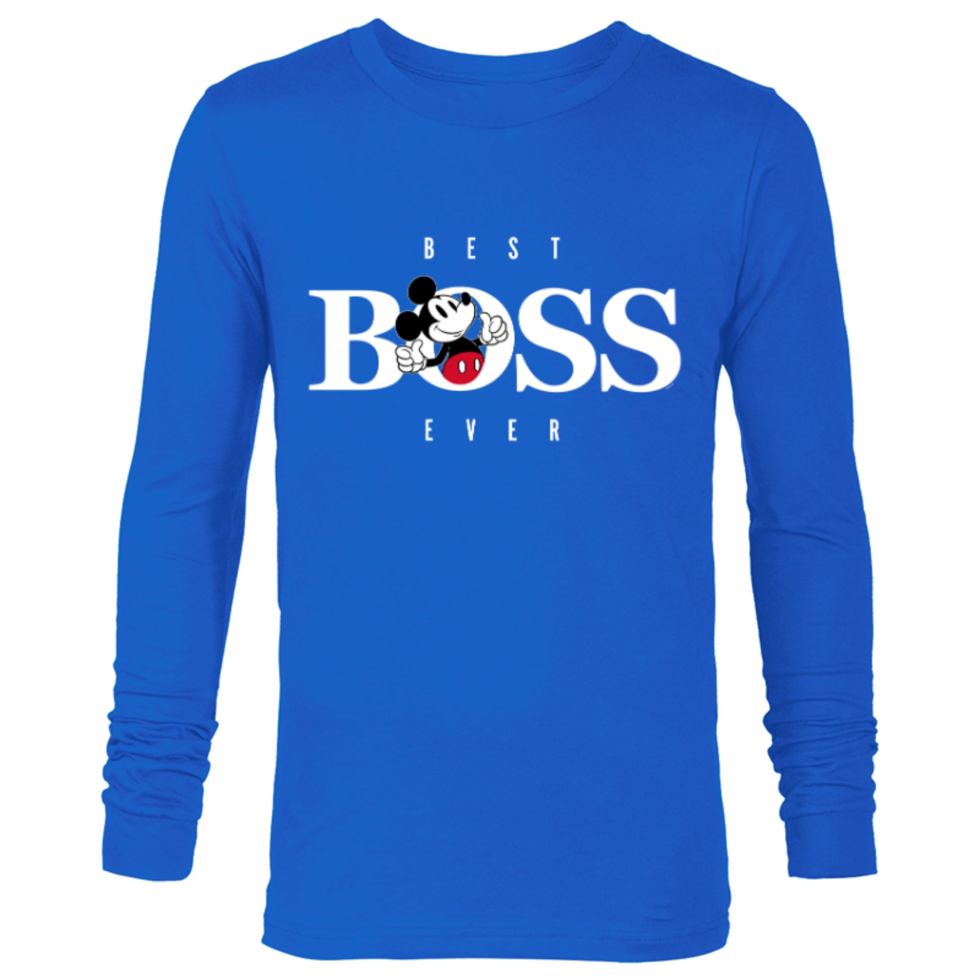 Disney Mickey Mouse Thumbs Up Best Boss Ever Employer Gift- Long Sleeve ...