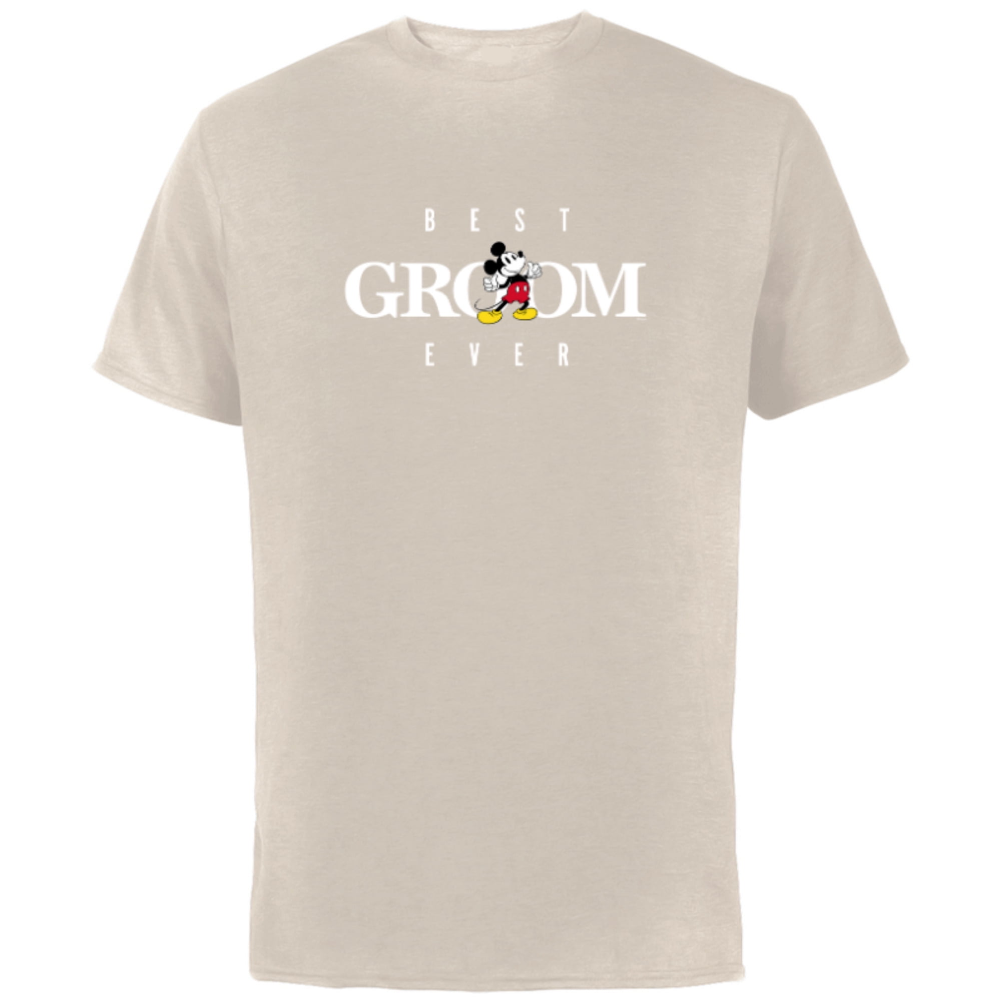 Disney Mickey Mouse Thumbs Up Best Groom Ever Wedding- Short Sleeve ...