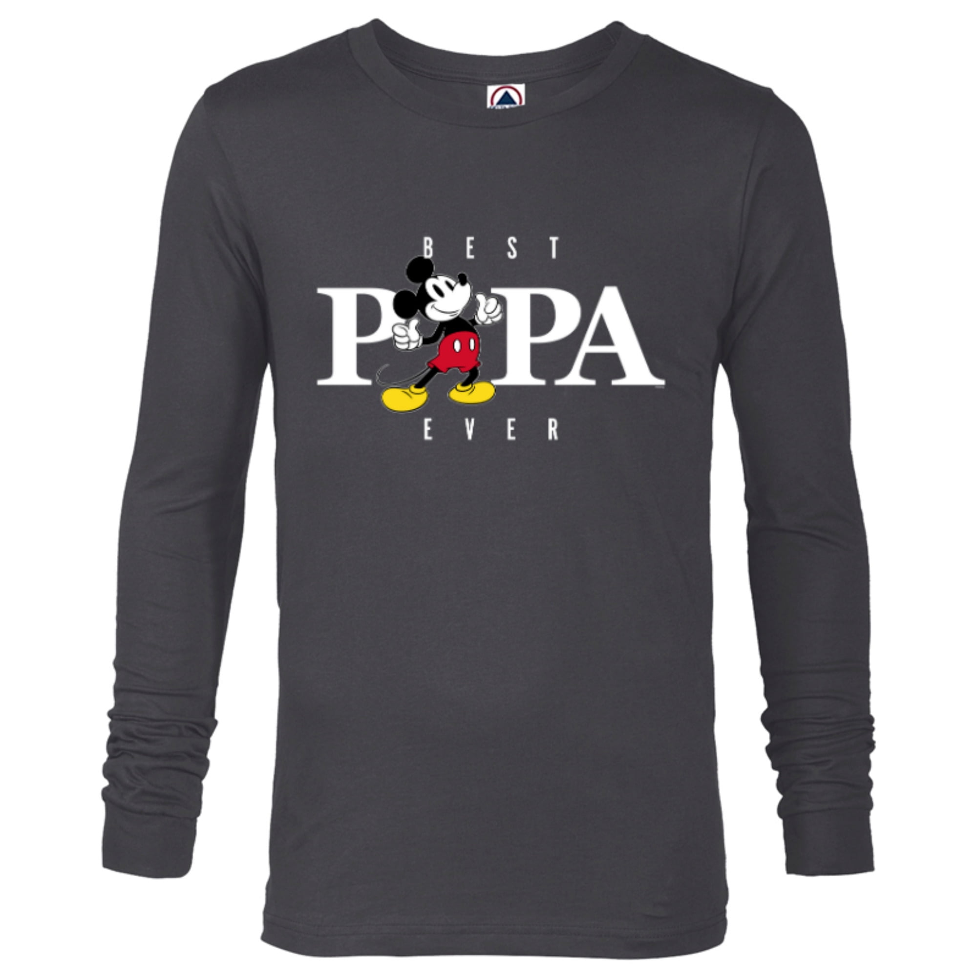 Disney Mickey Mouse Thumbs Up Best Papa Ever Father’s Day - Long Sleeve ...