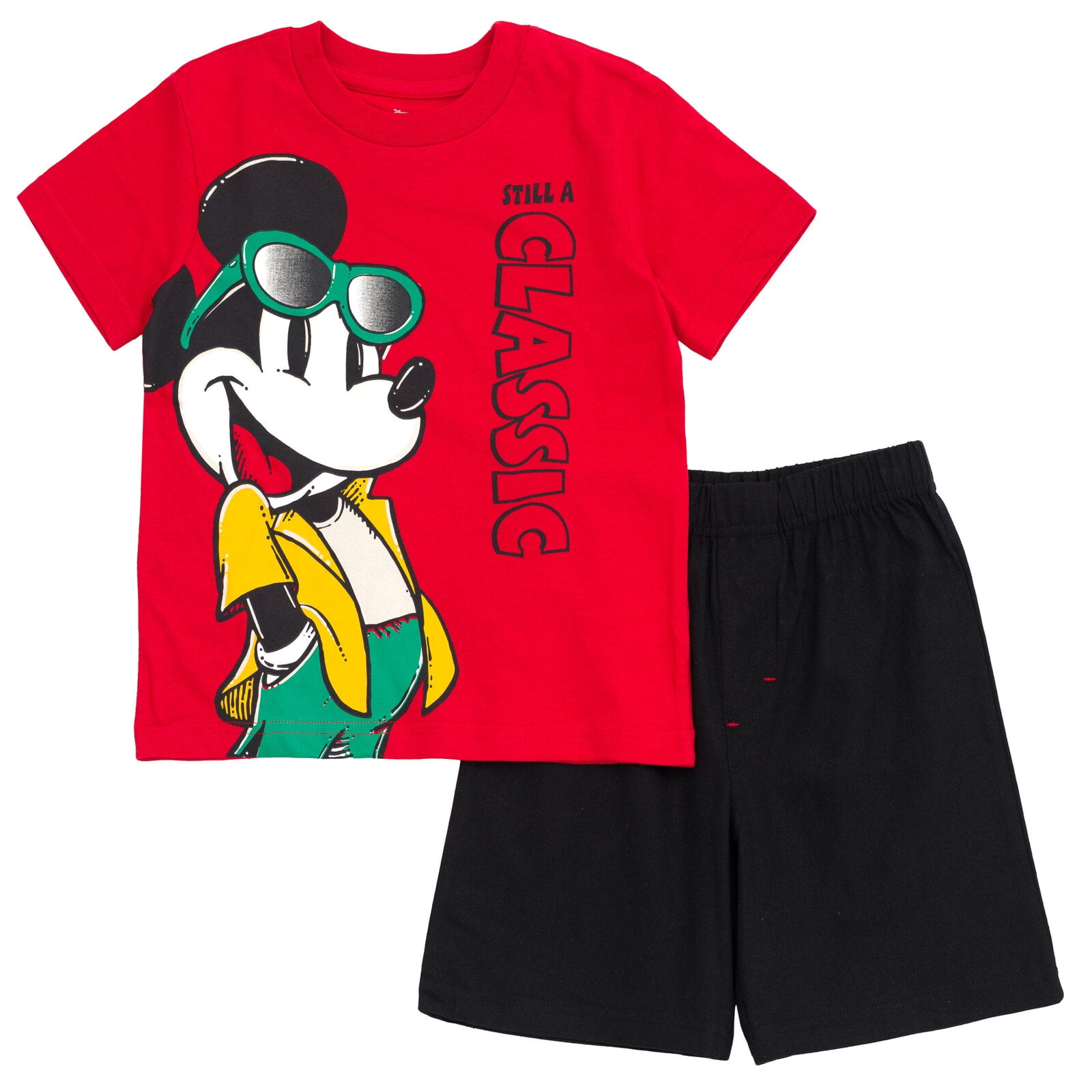 Disney Mickey Mouse Toddler Boys T-Shirt and Shorts Outfit Set Infant ...