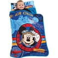 Disney Mickey Mouse Toddler Nap Mat, Aviator Theme, Blue, Quilt ...