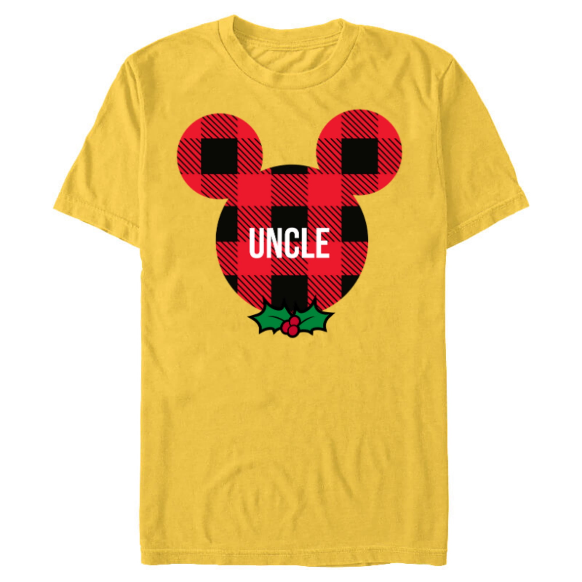 Disney Mickey Mouse UNCLE Holiday Family - Short Sleeve Blended T-Shirt ...