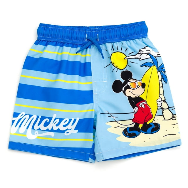 Disney Mickey Mouse UPF 50+ Swim Trunks Bathing Suit Infant to Toddler ...