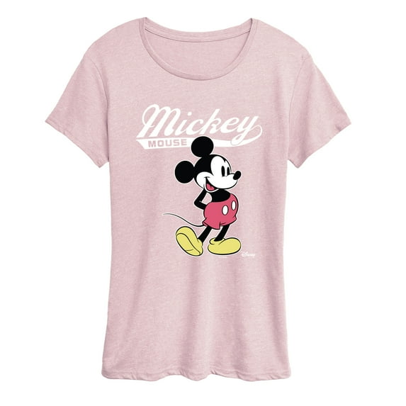 Disney - Mickey Mouse Varsity - Women's Short Sleeve Graphic T-Shirt ...