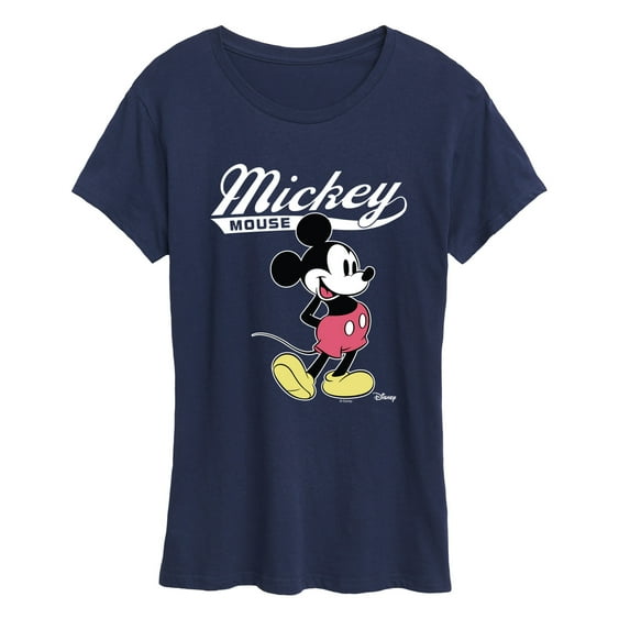 Disney - Mickey Mouse Varsity - Women's Short Sleeve Graphic T-Shirt ...
