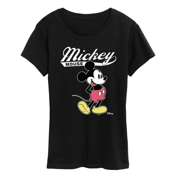 Disney - Mickey Mouse Varsity - Women's Short Sleeve Graphic T-Shirt ...