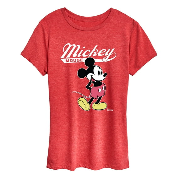 Disney - Mickey Mouse Varsity - Women's Short Sleeve Graphic T-Shirt ...