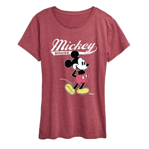 Disney - Mickey Mouse Varsity - Women's Short Sleeve Graphic T-Shirt ...