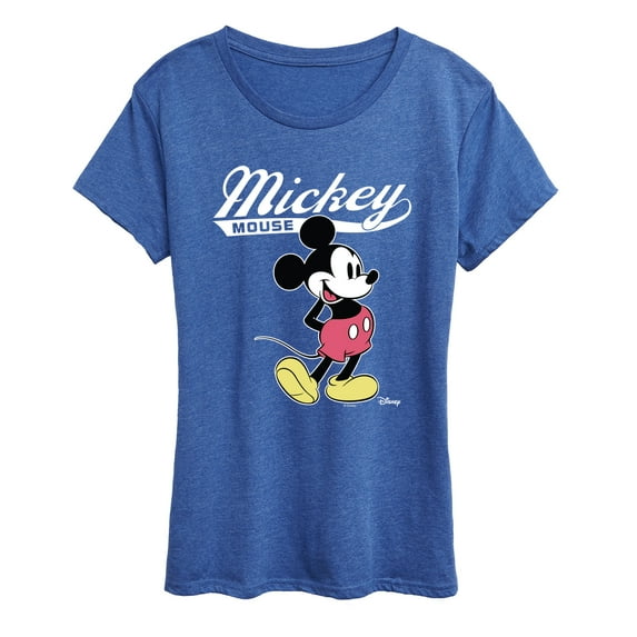 Disney - Mickey Mouse Varsity - Women's Short Sleeve Graphic T-Shirt ...