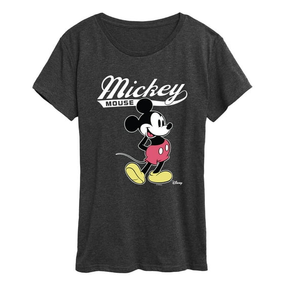 Disney - Mickey Mouse Varsity - Women's Short Sleeve Graphic T-Shirt ...