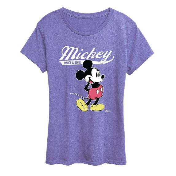 Disney - Mickey Mouse Varsity - Women's Short Sleeve Graphic T-Shirt ...