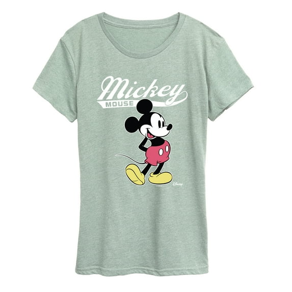 Disney - Mickey Mouse Varsity - Women's Short Sleeve Graphic T-Shirt ...