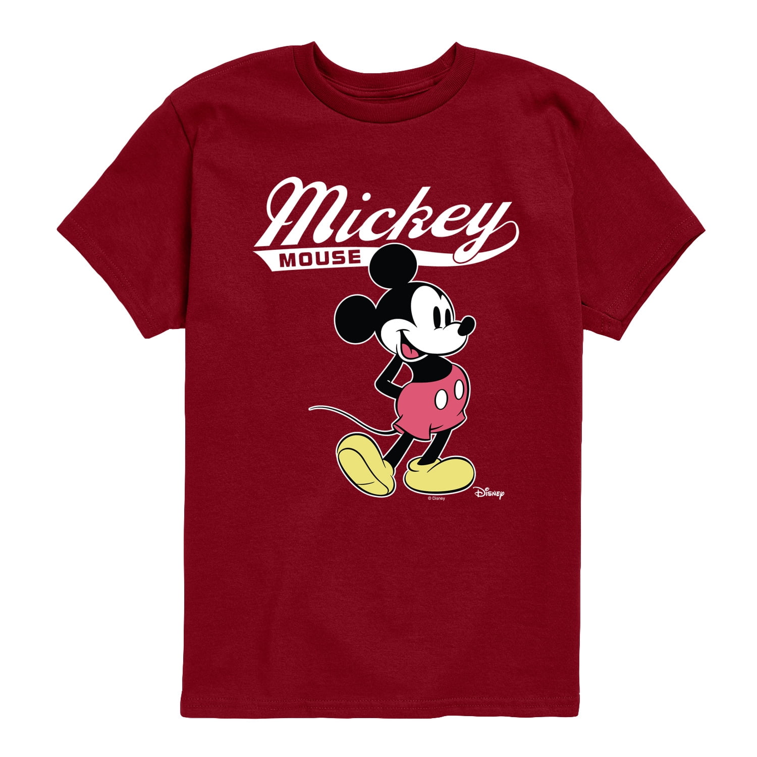 Disney - Mickey Mouse Varsity - Youth Boys Short Sleeve Graphic T-Shirt ...