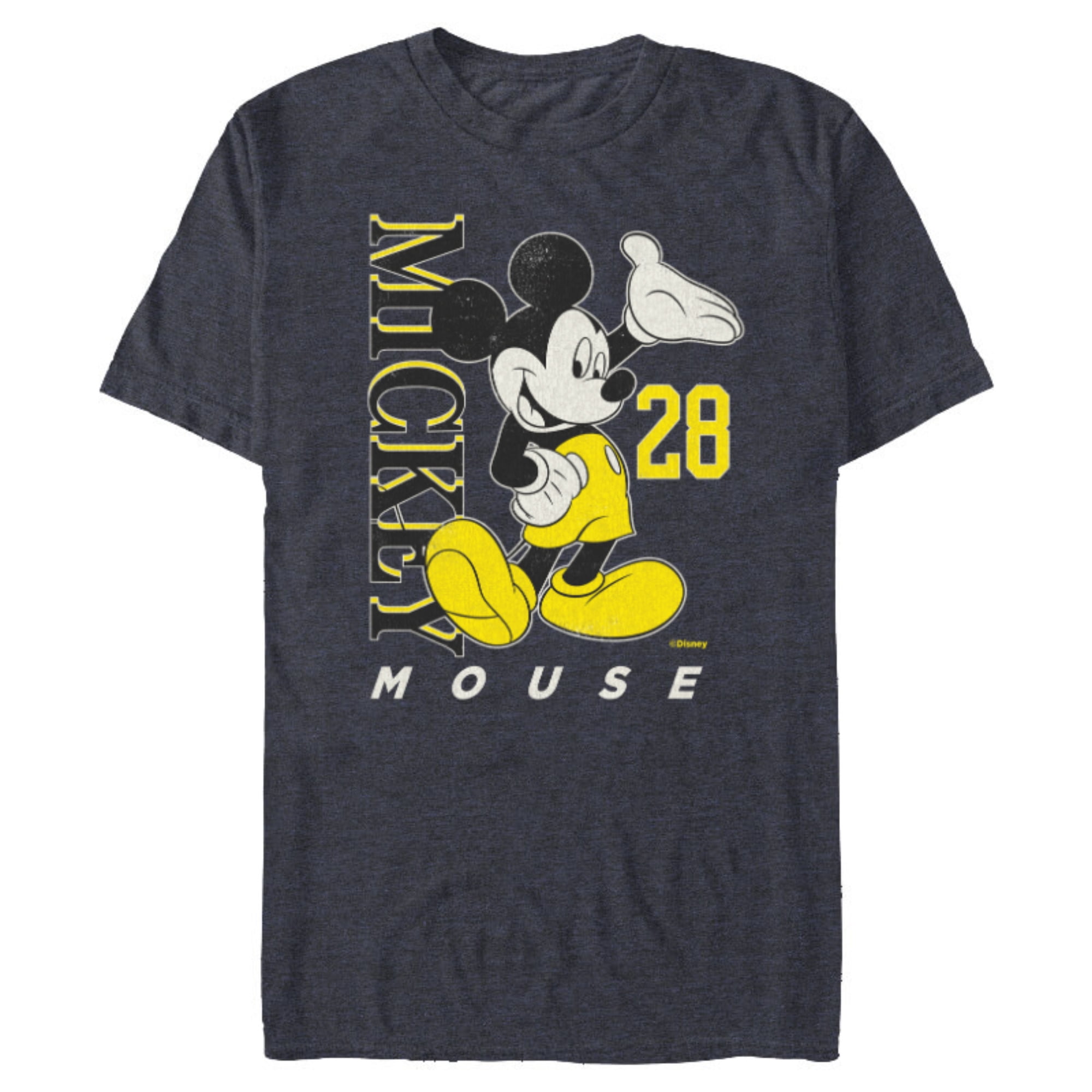 Disney Mickey Mouse Vintage Classics 28 Black & Yellow - Short Sleeve ...