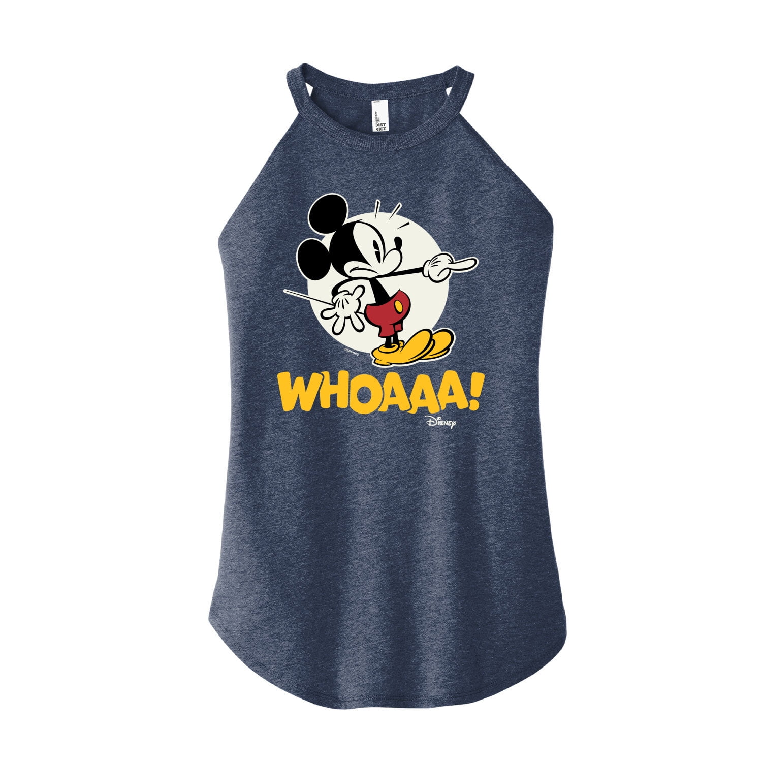 Disney - Mickey Mouse - WHOAAA! - Juniors High Neck Tank Top - Walmart.com