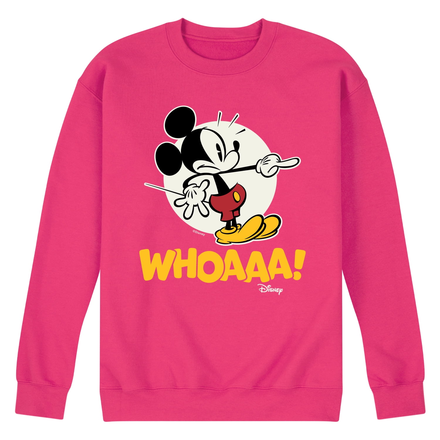 Disney - Mickey Mouse - WHOAAA! - Men's Crew Neck Fleece Pullover ...