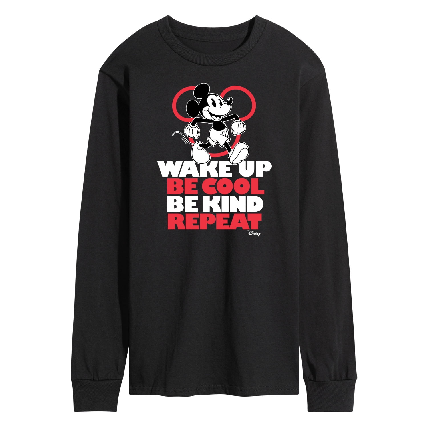 Disney - Mickey Mouse - Wake Up, Be Cool, Be Kind, Repeat - Men's Long ...