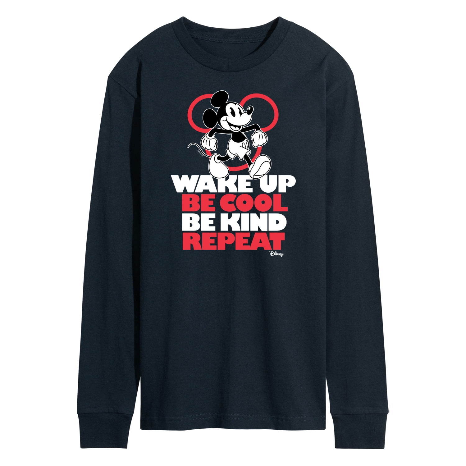 Disney - Mickey Mouse - Wake Up, Be Cool, Be Kind, Repeat - Men's Long ...