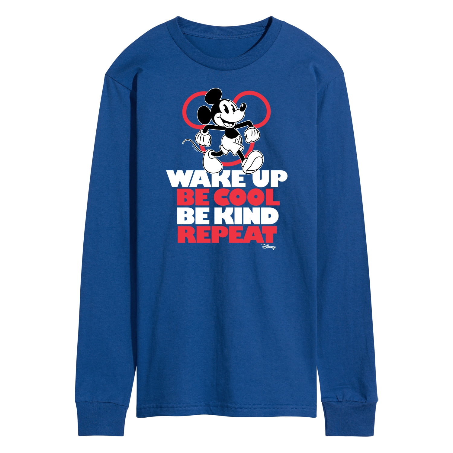 Disney - Mickey Mouse - Wake Up, Be Cool, Be Kind, Repeat - Men's Long ...