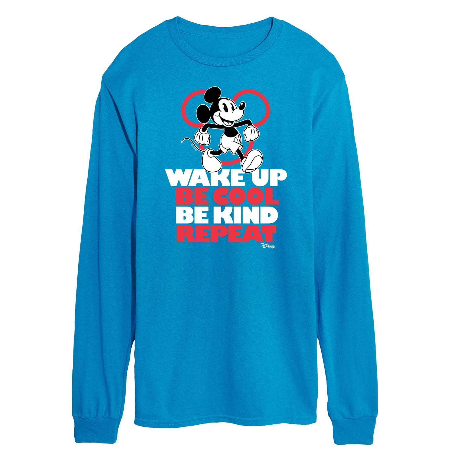Disney - Mickey Mouse - Wake Up, Be Cool, Be Kind, Repeat - Men's Long ...