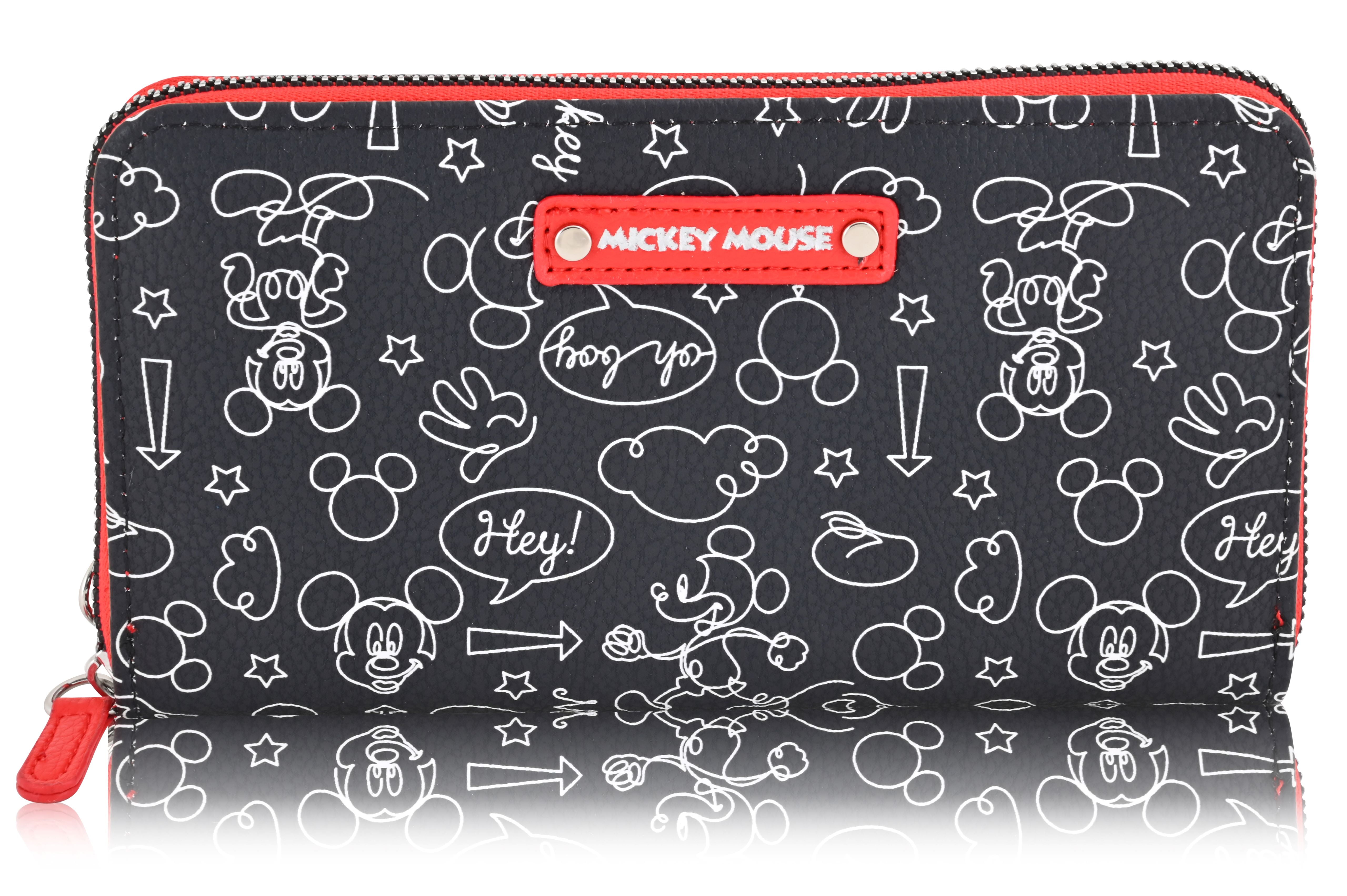 Disney Mickey Mouse Wallet Women - PU Leather Wristlet Wallets for ...