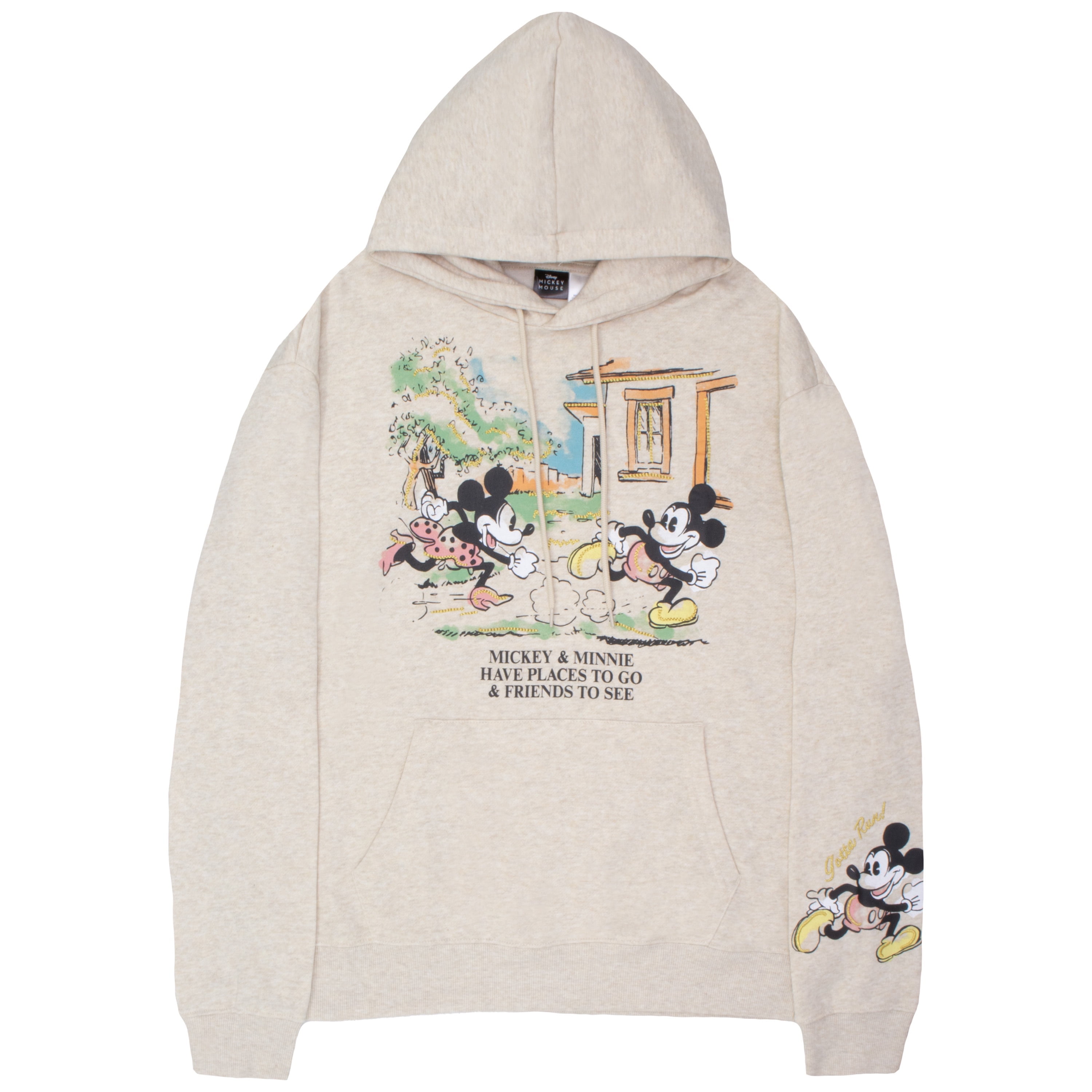 Disney Mickey Mouse Women’s Pullover Hoodie, Long Sleeve Graphic Hooded ...