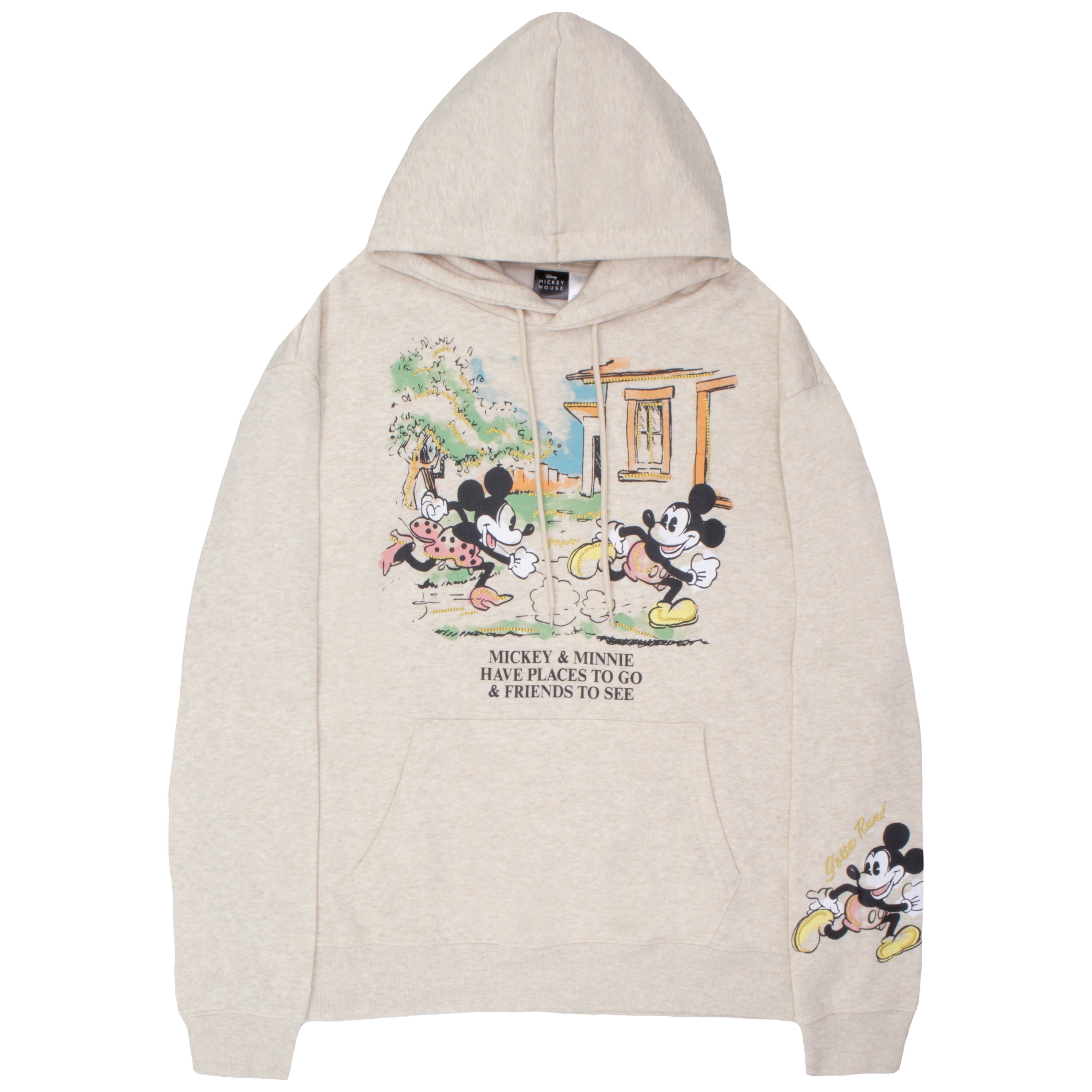 Disney Mickey Mouse Women’s Pullover Hoodie, Long Sleeve Graphic Hooded ...