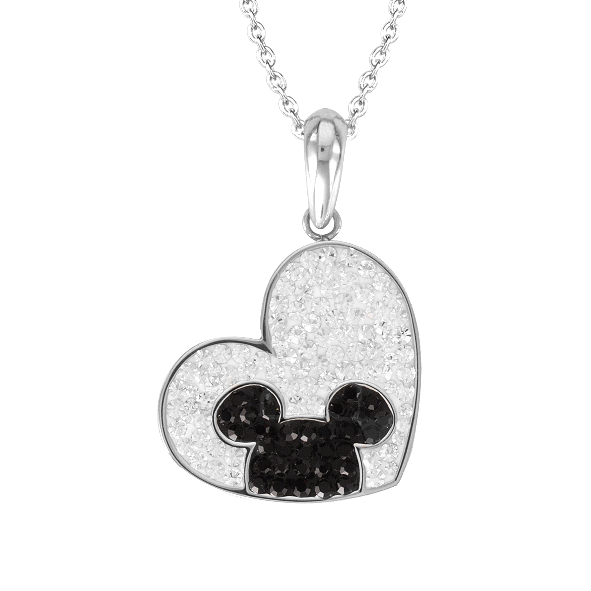 Disney Mickey Mouse Pendant Jewelry for Adults: Stainless Steel Crystal ...