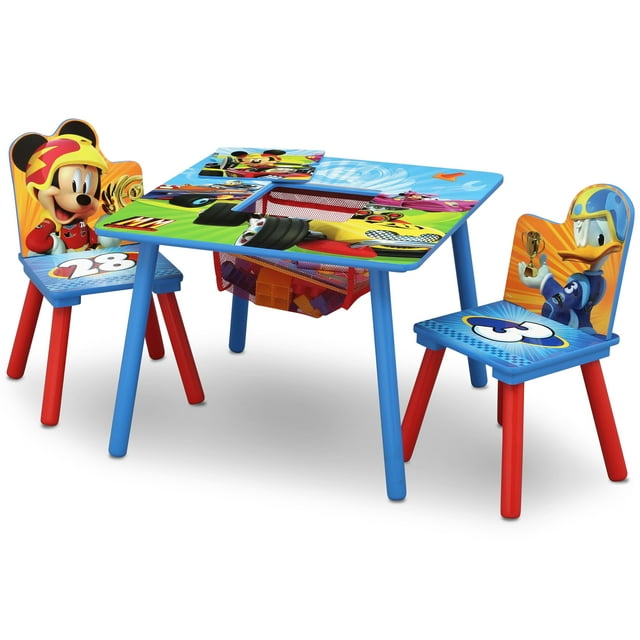 Disney Mickey Mouse Wood Kids Storage Table and Chairs Set by Delta ...