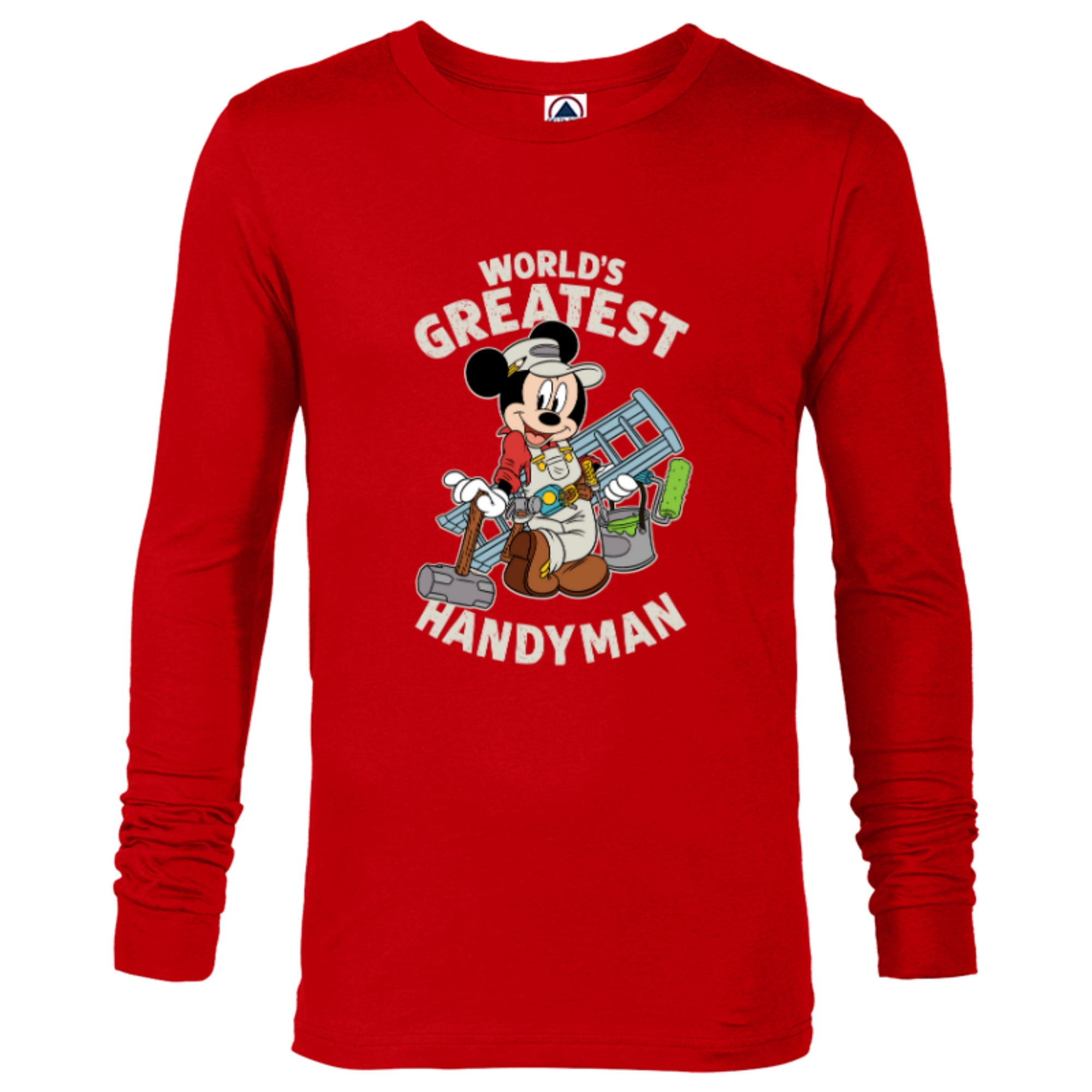 Disney Mickey Mouse "World's Greatest Handyman" - Long Sleeve T-Shirt ...