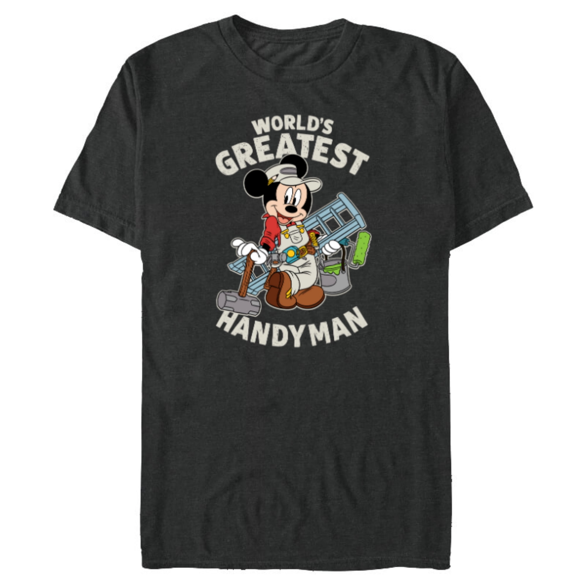 Disney Mickey Mouse "World's Greatest Handyman" - Short Sleeve Blended ...