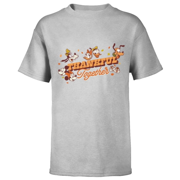 Disney Mickey Mouse and Friends Fall Thankful Together - Short Sleeve T ...