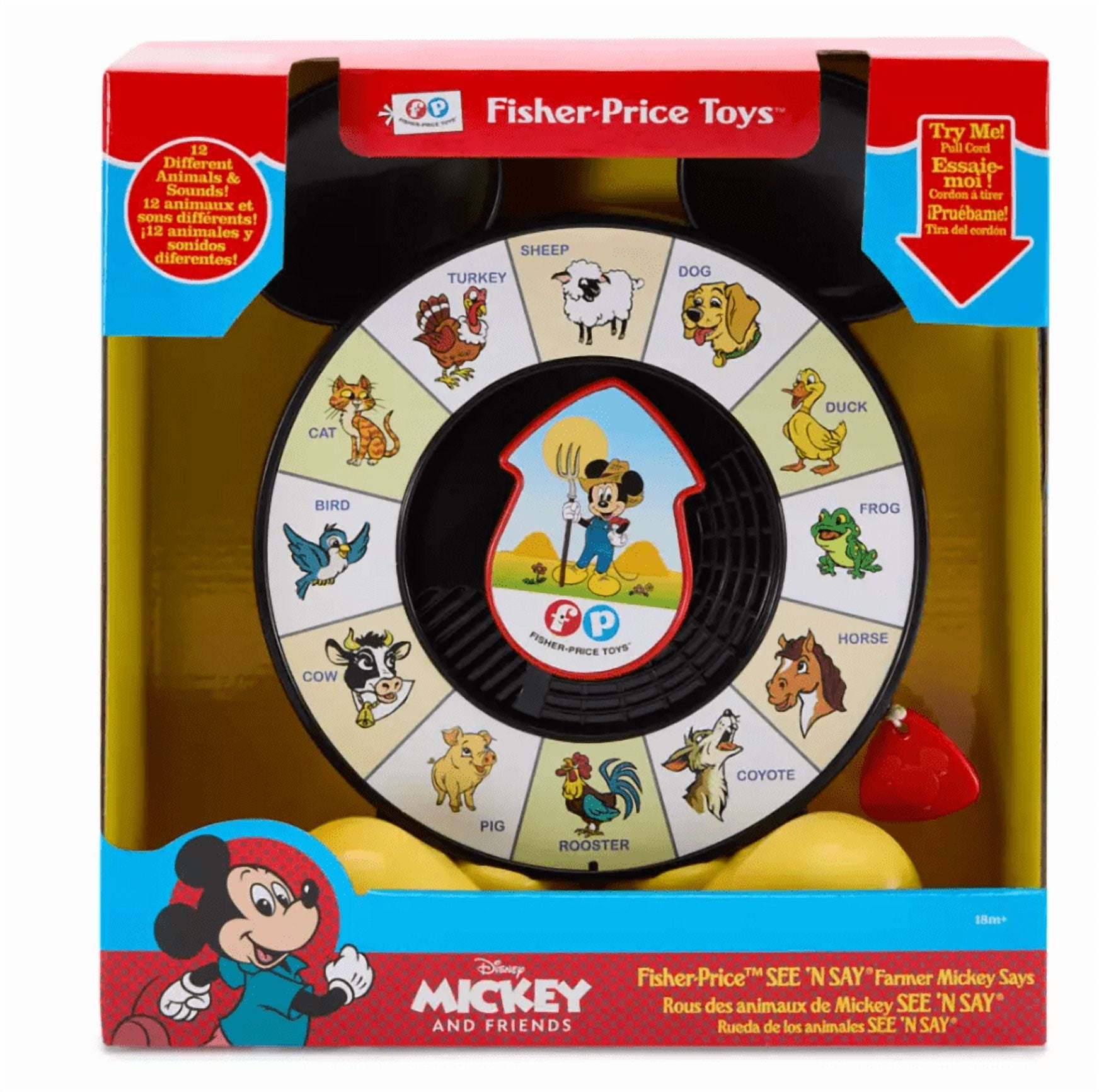 Disney Mickey Mouse and Friends Fisher Price See and Say Farmer Mickey ...