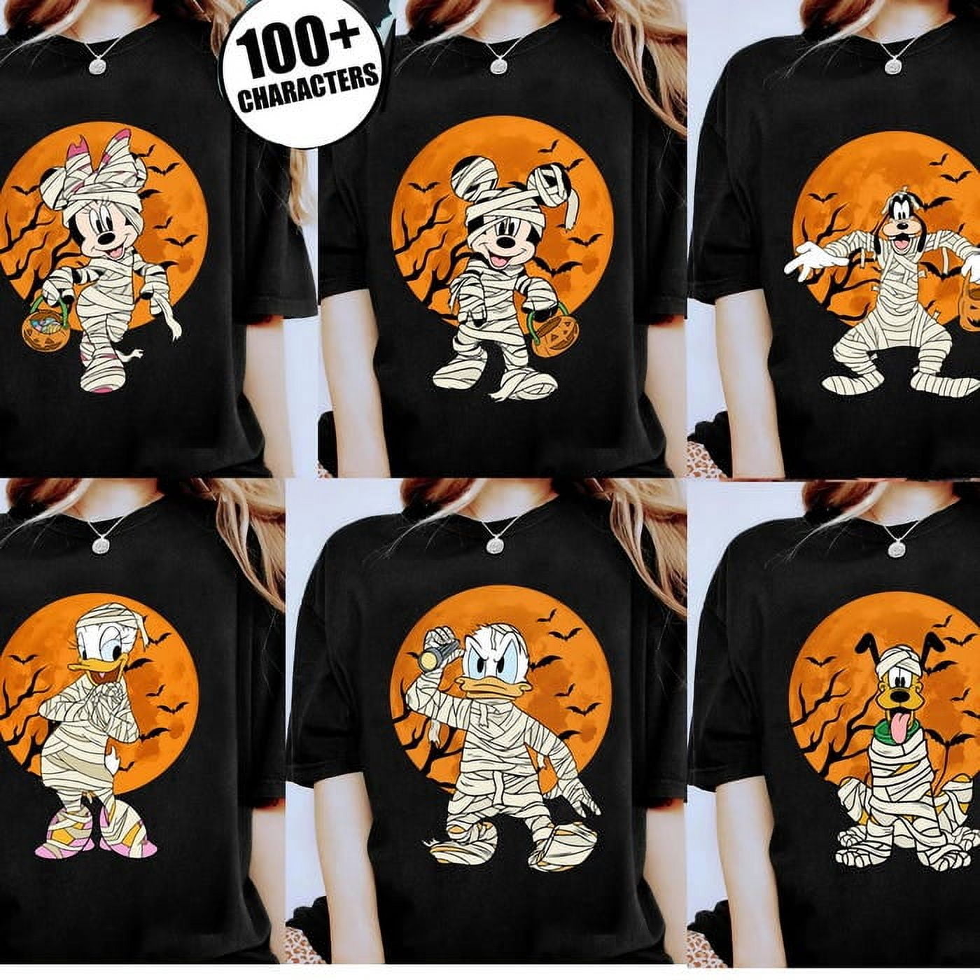 Disney Mickey Mouse and Friends Mummy Holding Pumpkin Halloween T-Shirt ...