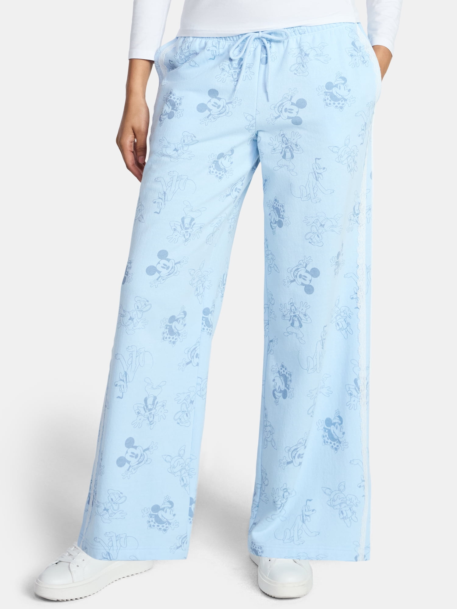 Disney Mickey Mouse and Friends Women's Printed Fleece Sweatpants ...