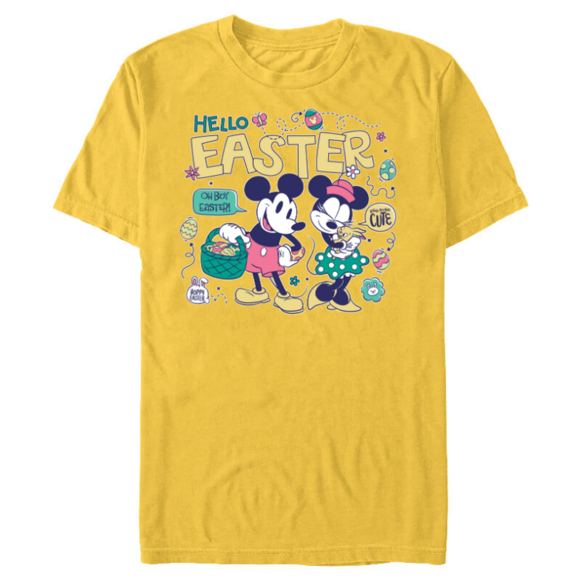 Disney Mickey Mouse and Minnie Mouse Hello Easter Retro - Short Sleeve ...