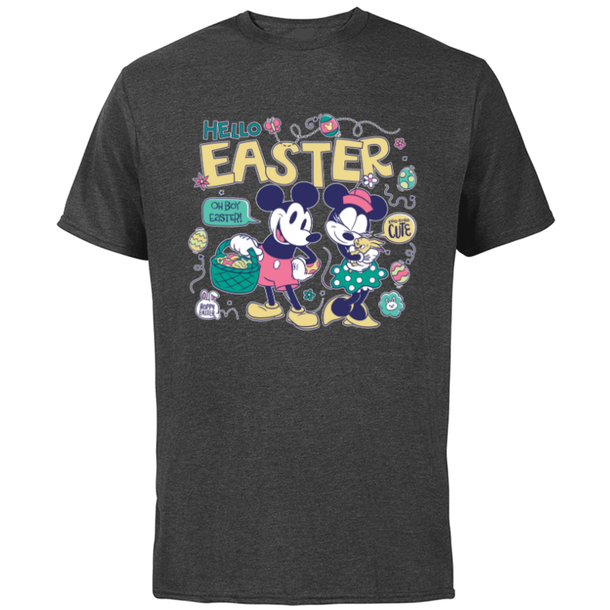 Disney Mickey Mouse and Minnie Mouse Hello Easter Retro - Short Sleeve ...