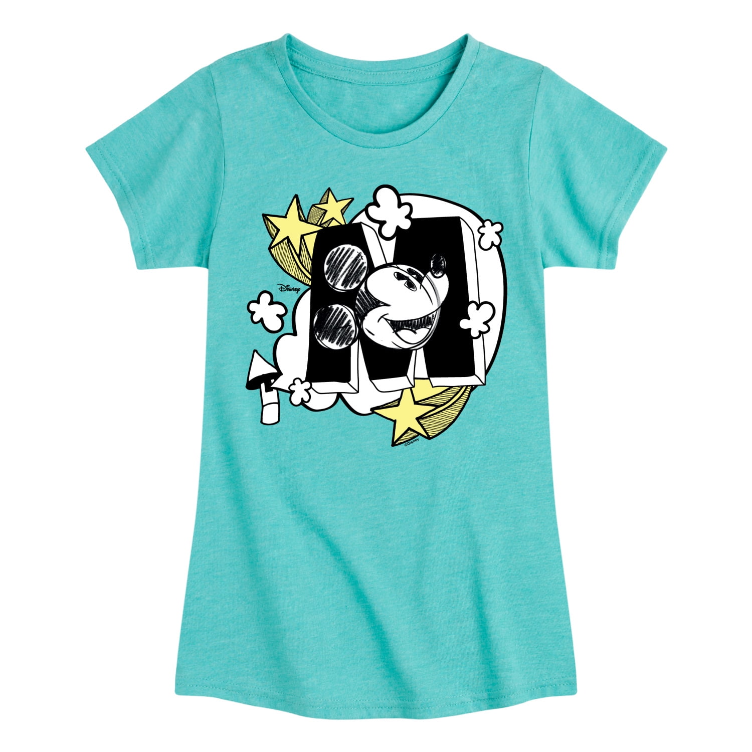 Disney - Mickey Mouse in the Clouds - Toddler & Youth Girls Short ...
