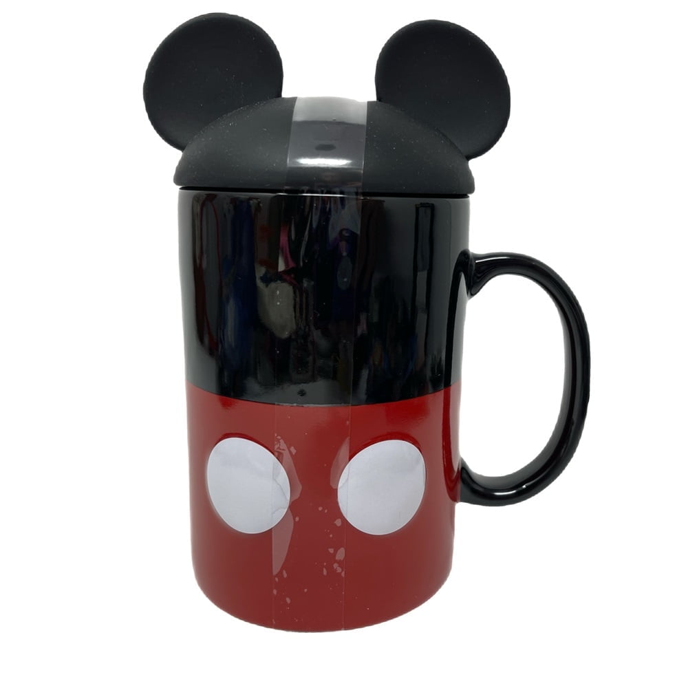 Disney Mickey Mug with Rubber Ear Hat Lid New - Walmart.com