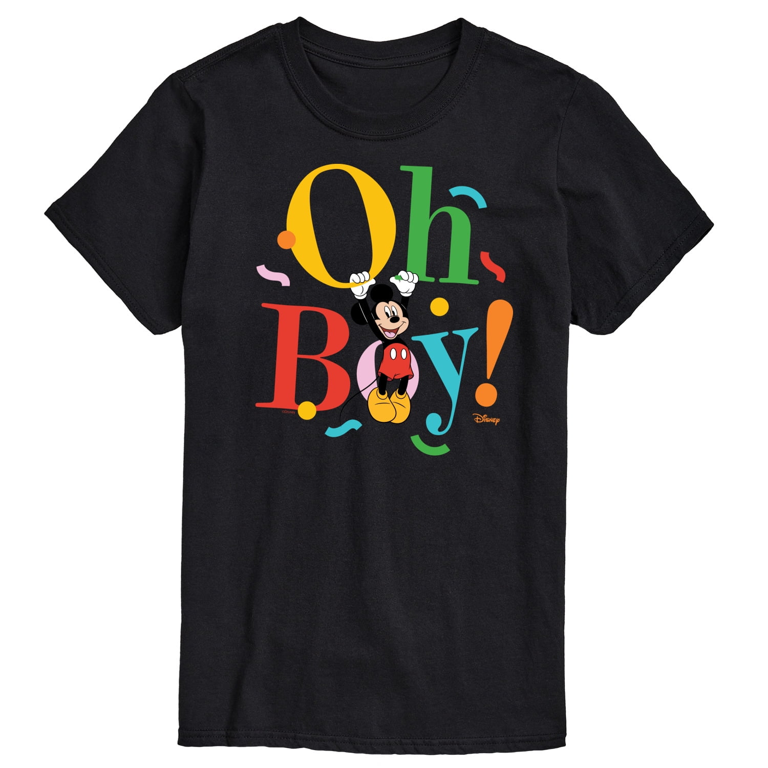 Disney - Mickey Oh Boy - Men's Short Sleeve Graphic T-Shirt - Walmart.com