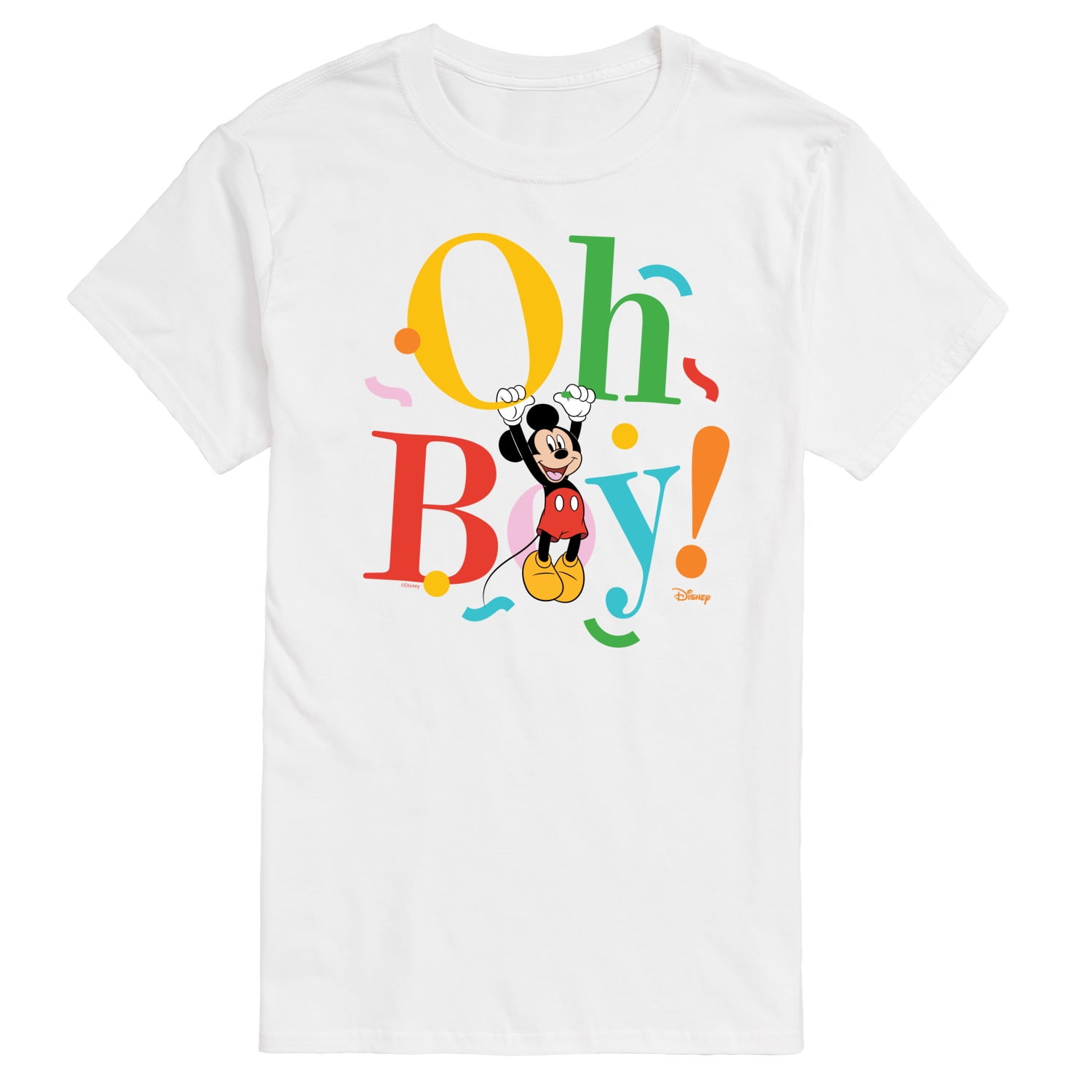 Disney - Mickey Oh Boy - Men's Short Sleeve Graphic T-Shirt - Walmart.com