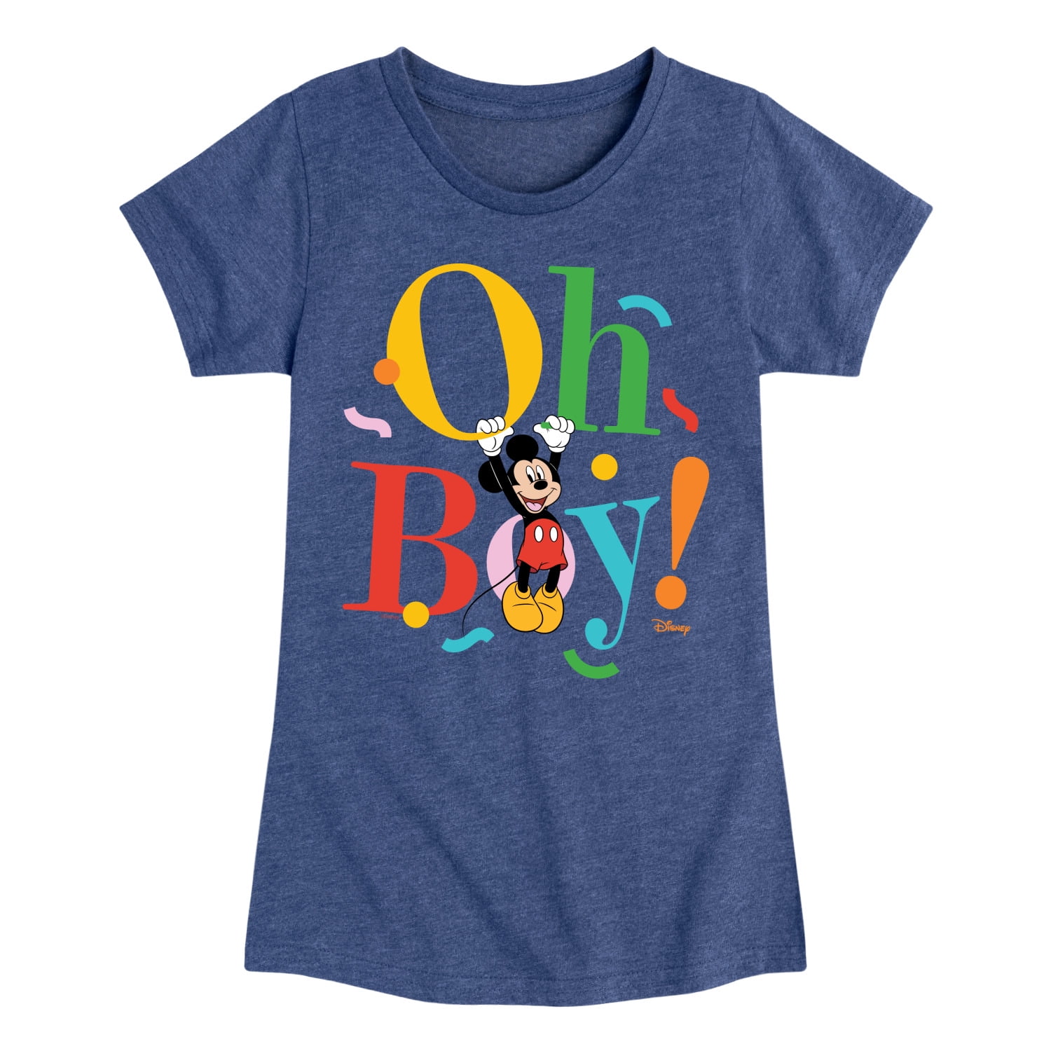 Disney - Mickey Oh Boy - Toddler & Youth Girls Short Sleeve Graphic T ...