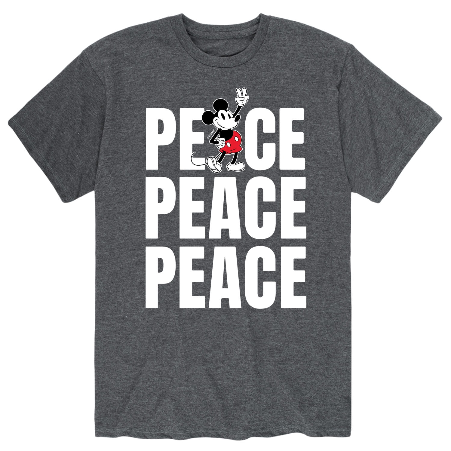 Disney - Mickey Peace - Men's Short Sleeve Graphic T-Shirt - Walmart.com