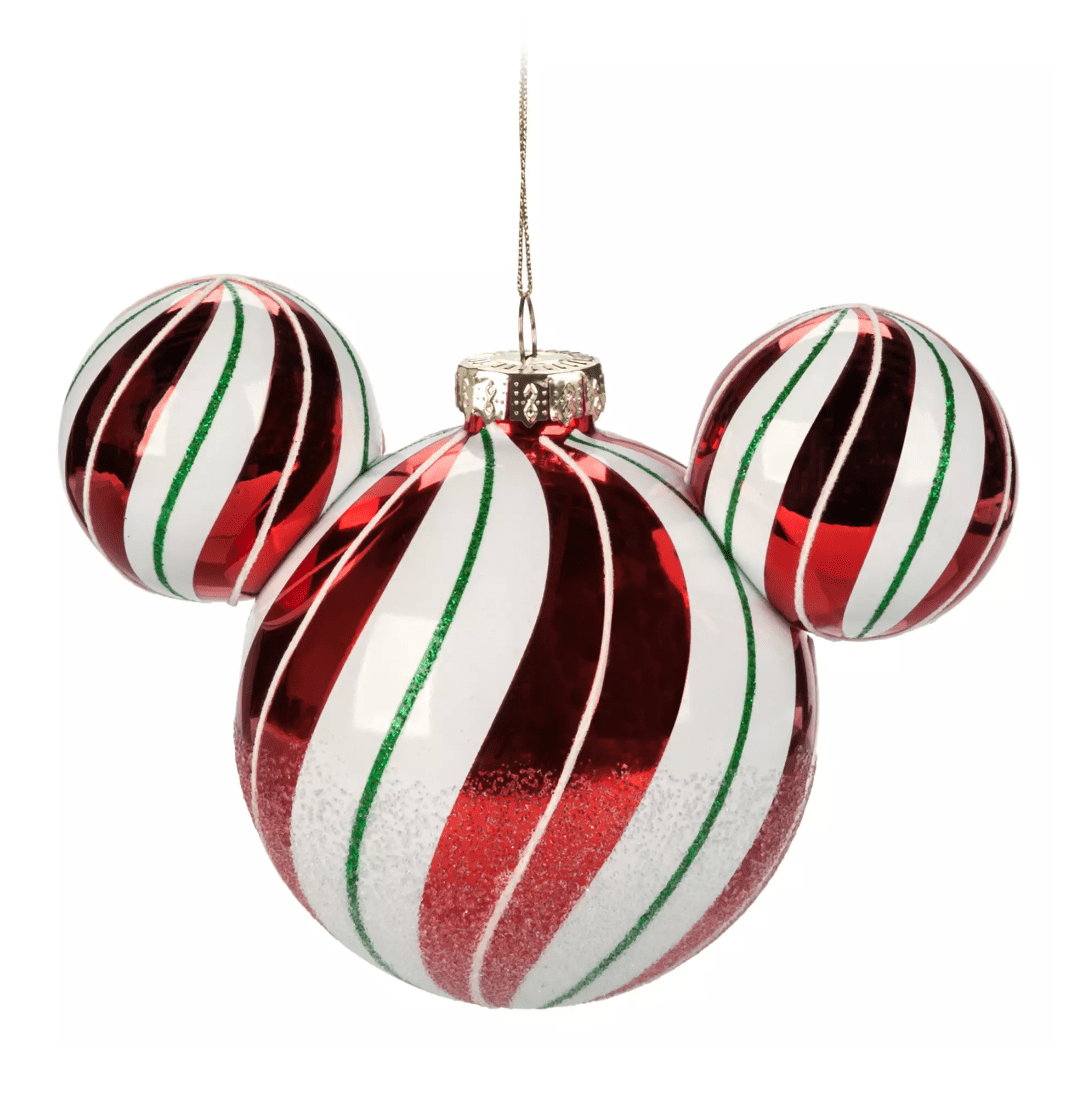Disney Mickey Peppermint Icon Glass Ball Sketchbook Christmas Tree ...