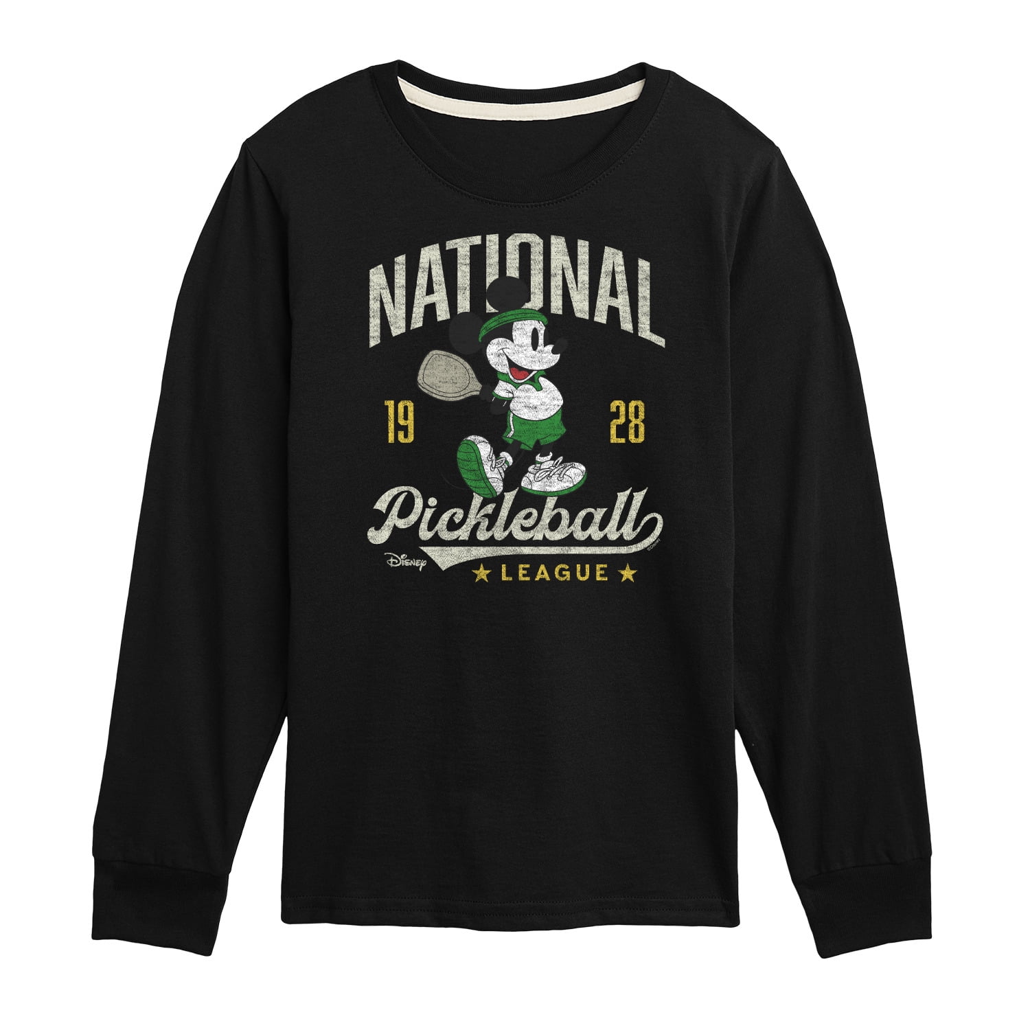 Disney - Mickey Pickleball League - Toddler & Youth Long Sleeve Graphic ...