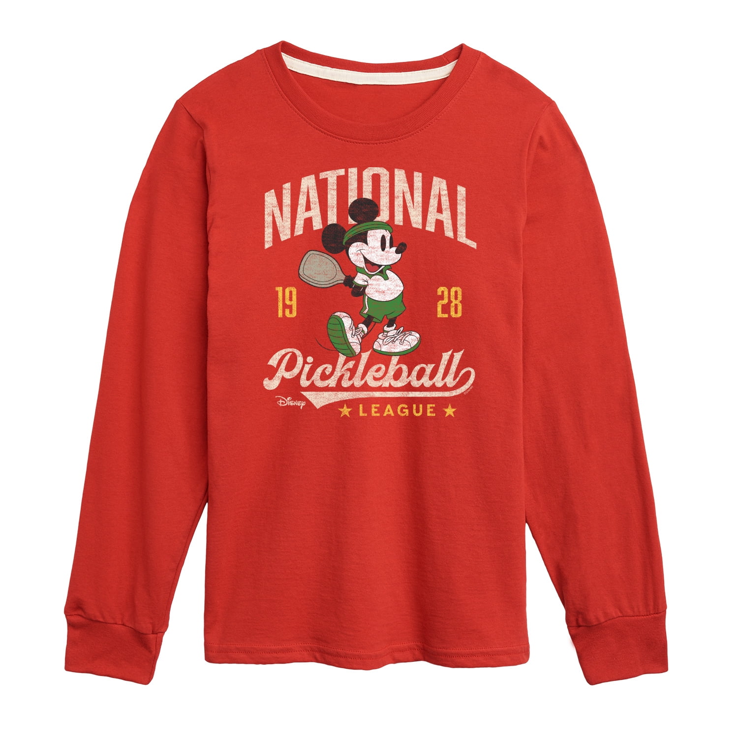 Disney - Mickey Pickleball League - Toddler & Youth Long Sleeve Graphic ...