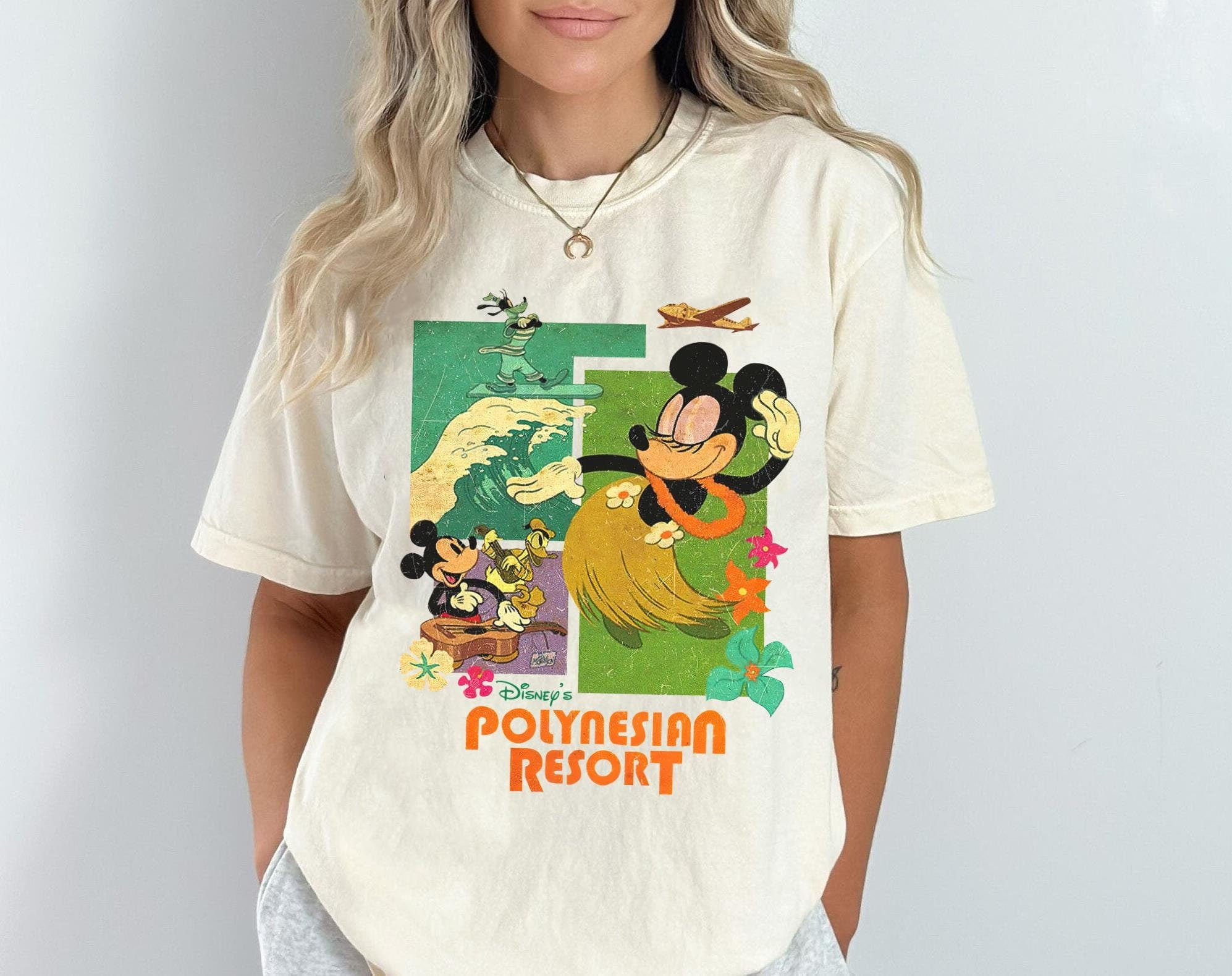 Disney Mickey Polynesian Resort Shirt, Disney Classic Mickey T-shirt ...
